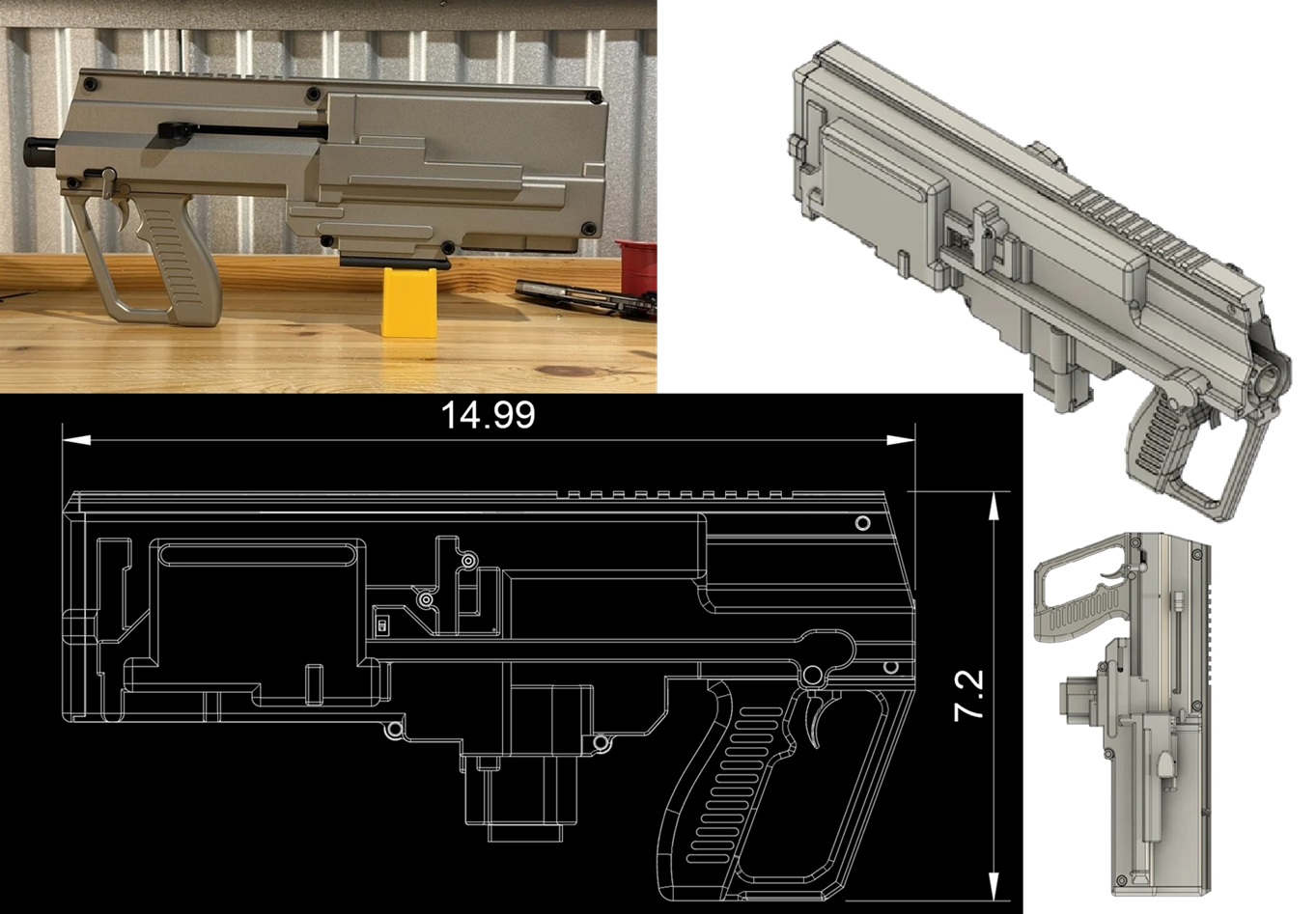 BrashZero: osztott töltényes, hüvelynélküli bullpup koncepció - KaliberInfo